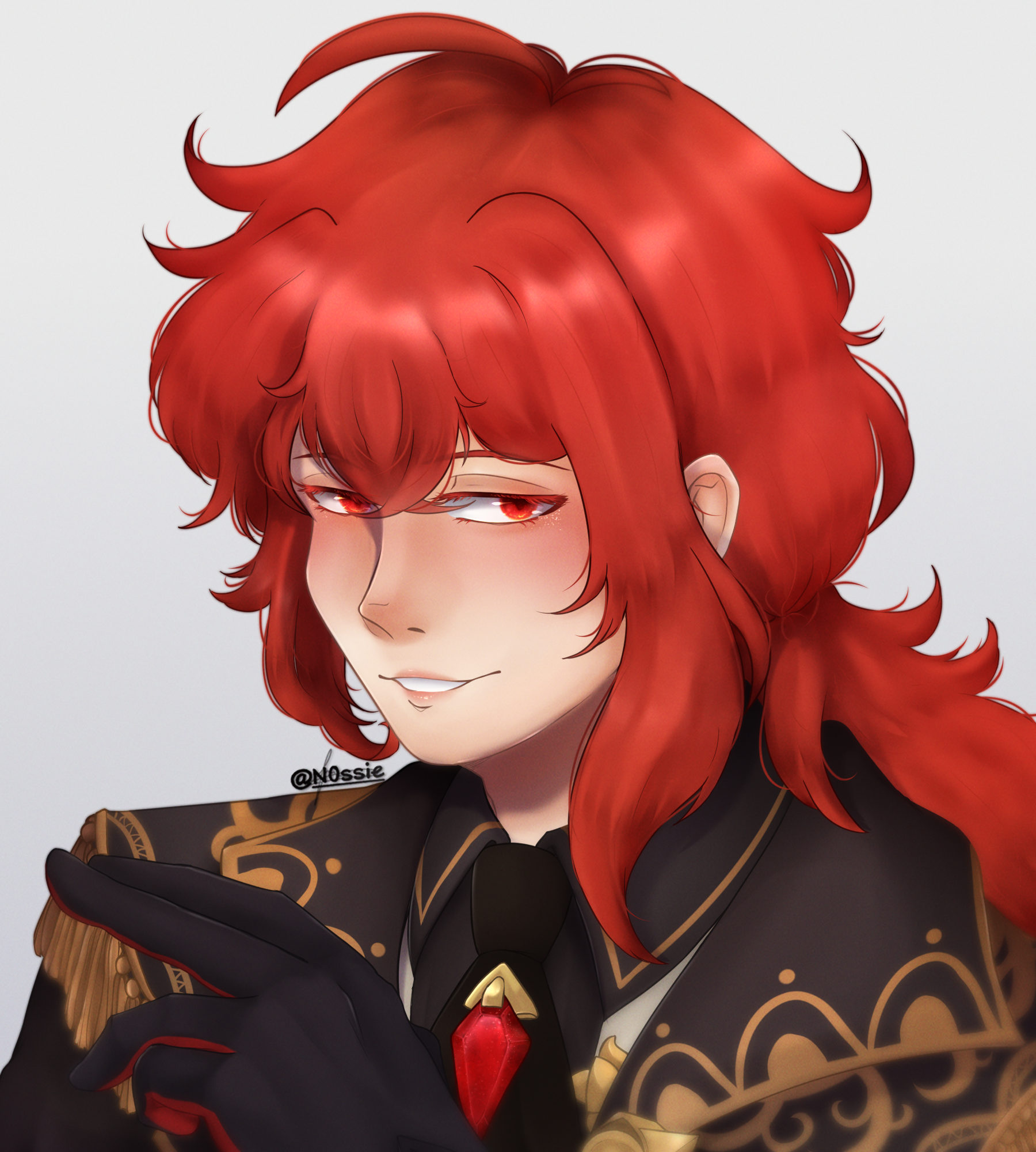 Smiling Diluc Genshin Impact | HoYoLAB