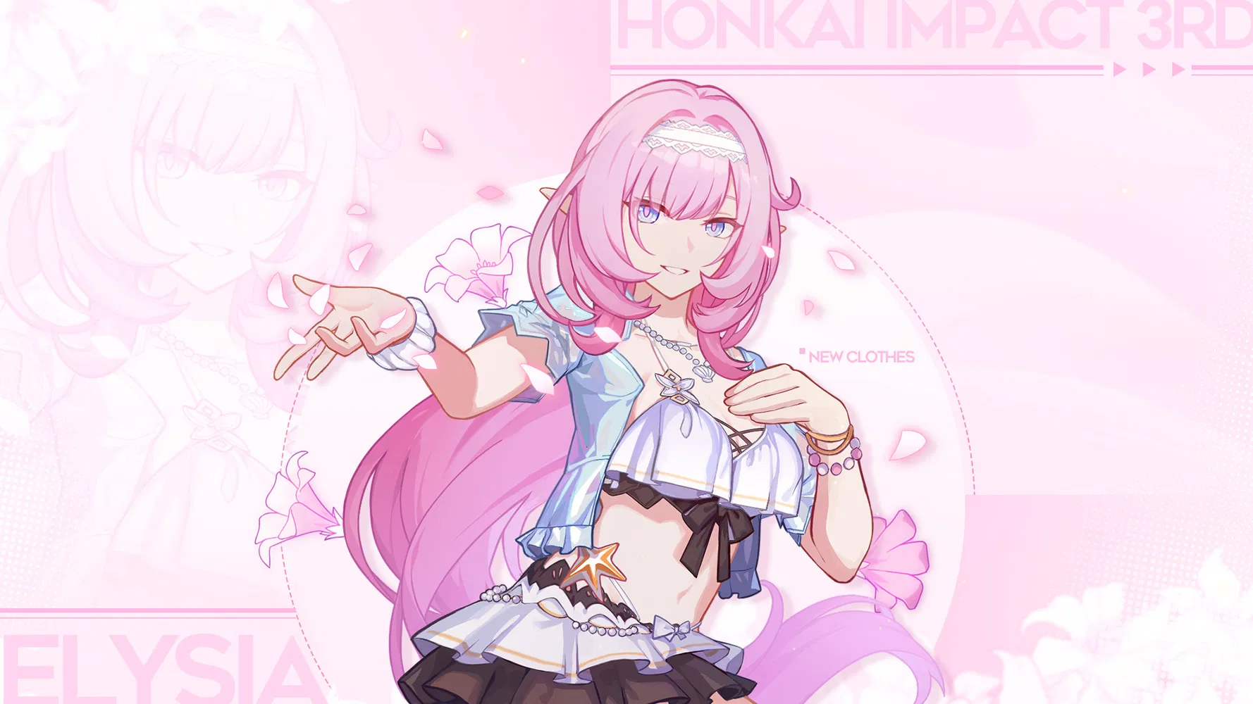 [Wallpaper] Elysia - Summer Outfit Honkai Impact 3rd | HoYoLAB