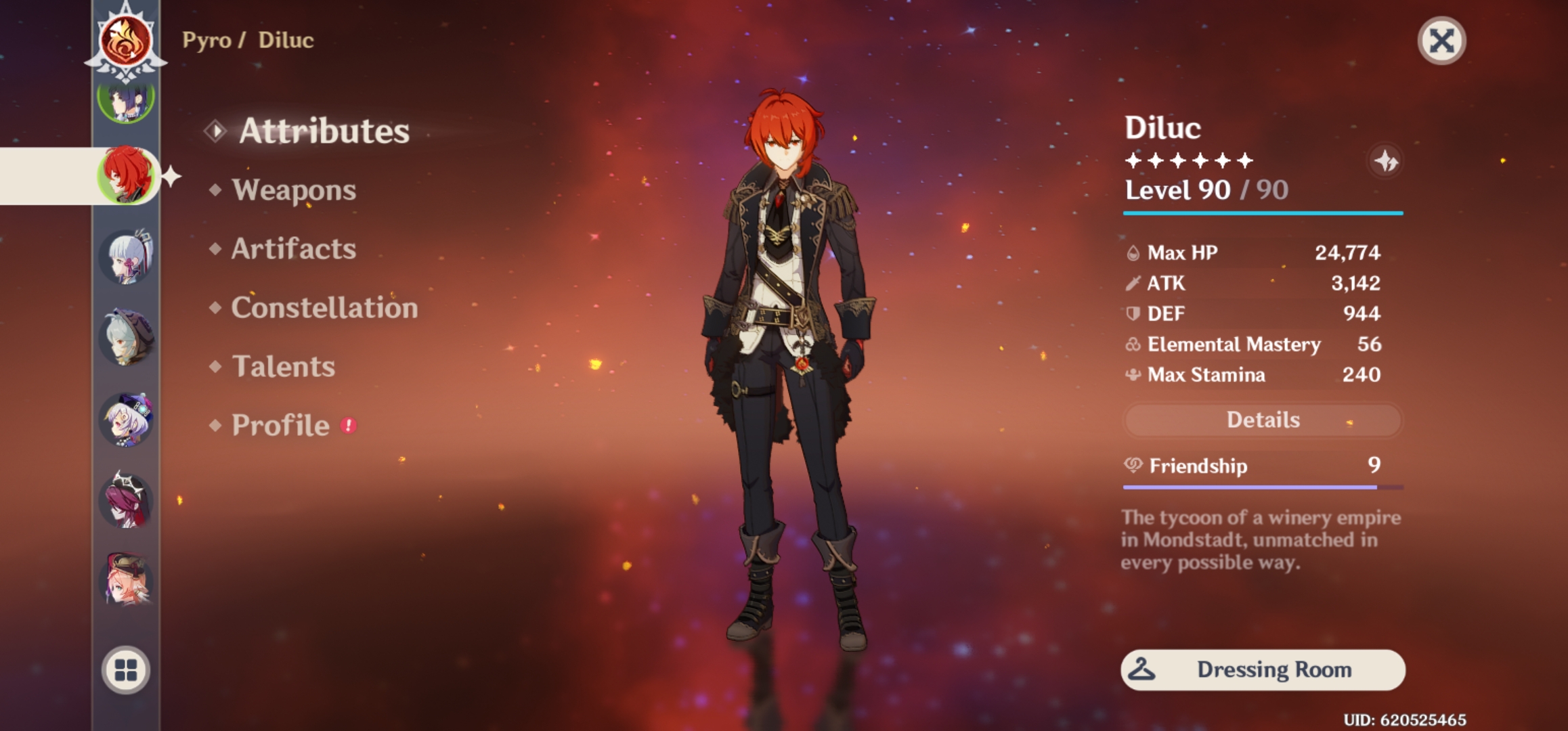 My diluc I know he is bad... but here's his build! Genshin Impact | HoYoLAB