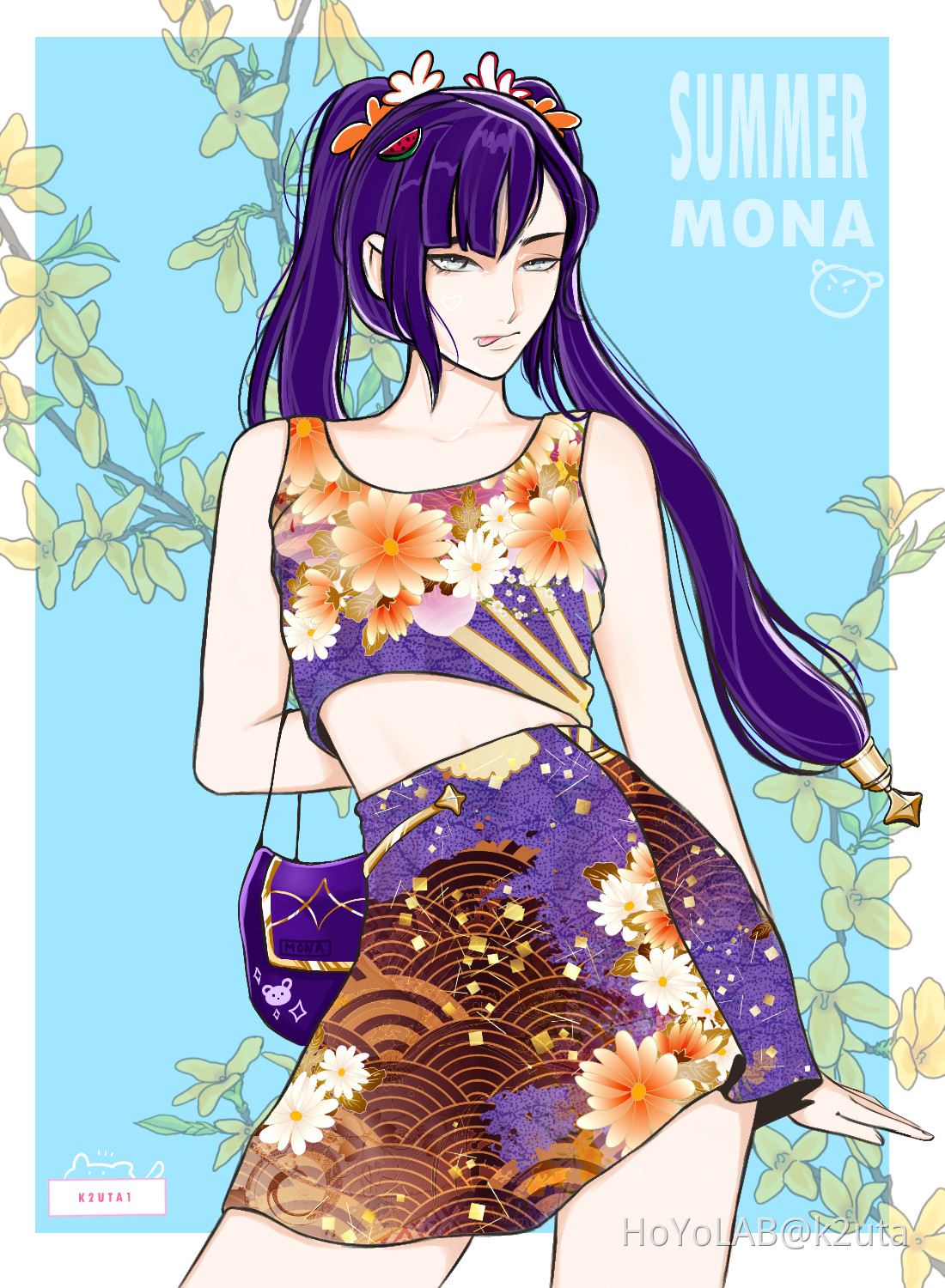 Mona- another version.🌸 | HoYoLAB