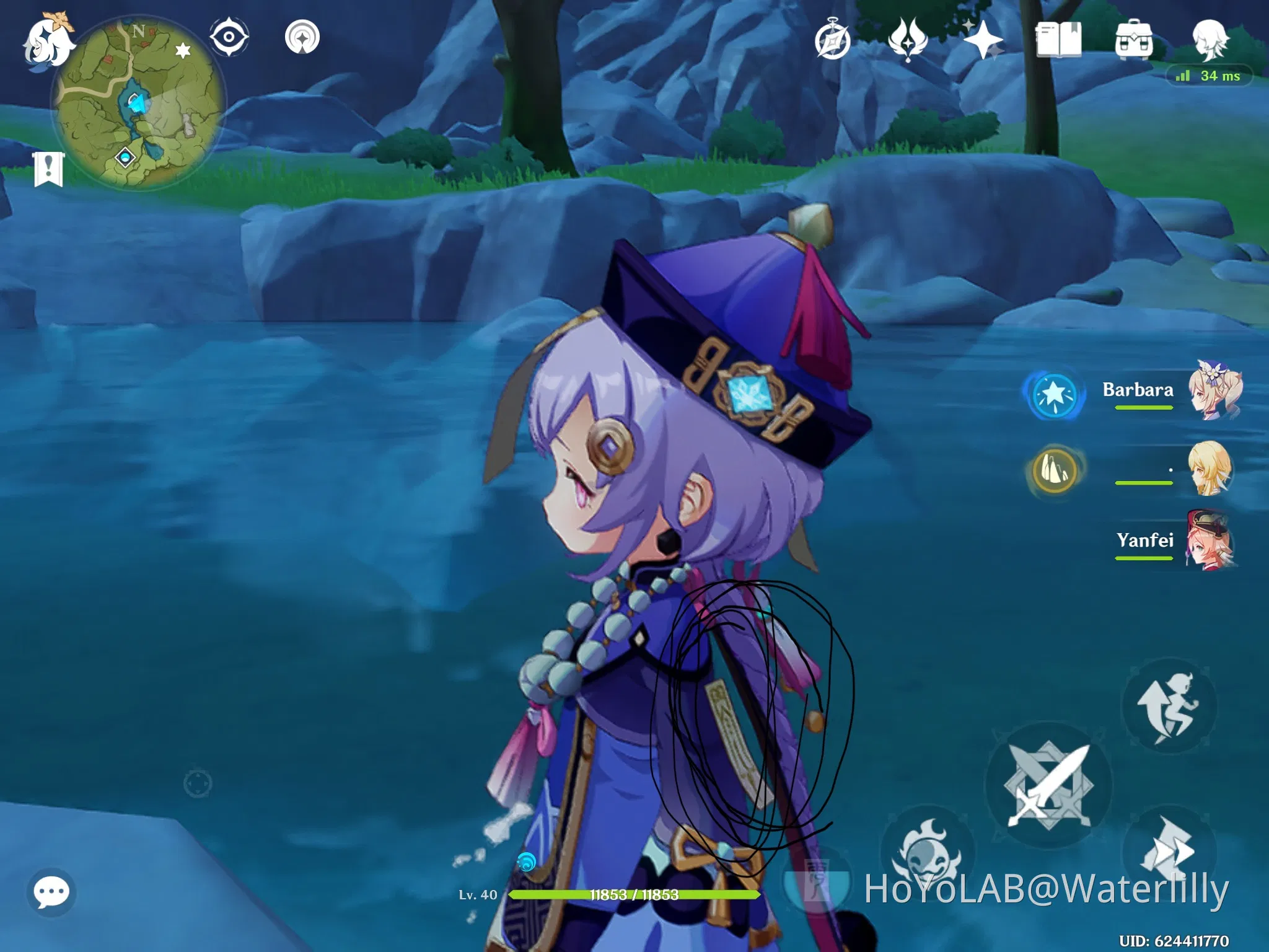 Just noticed qiqi had three talisman… Genshin Impact | HoYoLAB