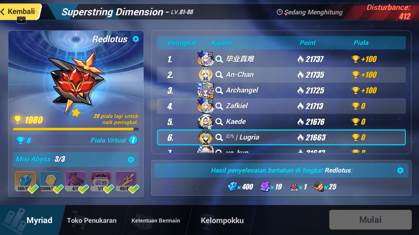 Husk Nihilus (Paralize) EX Abyss RL D412 Honkai Impact 3rd | HoYoLAB