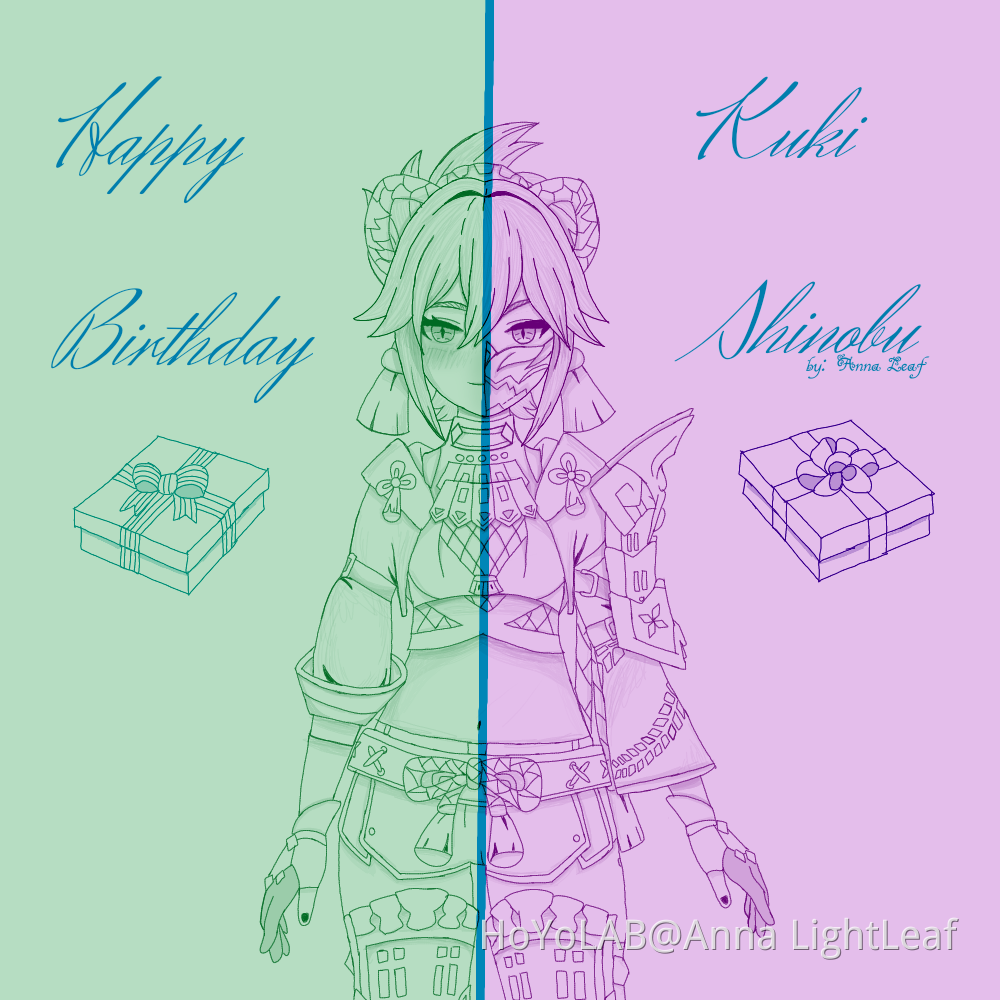 Kuki Shinobu has a birthday today Genshin Impact | HoYoLAB