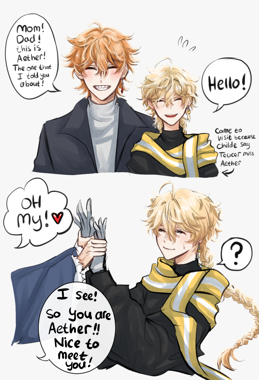 Visiting Childe's family Genshin Impact | HoYoLAB