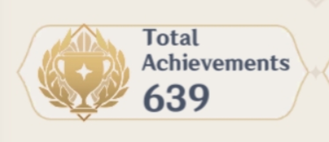Achievement count Genshin Impact | HoYoLAB