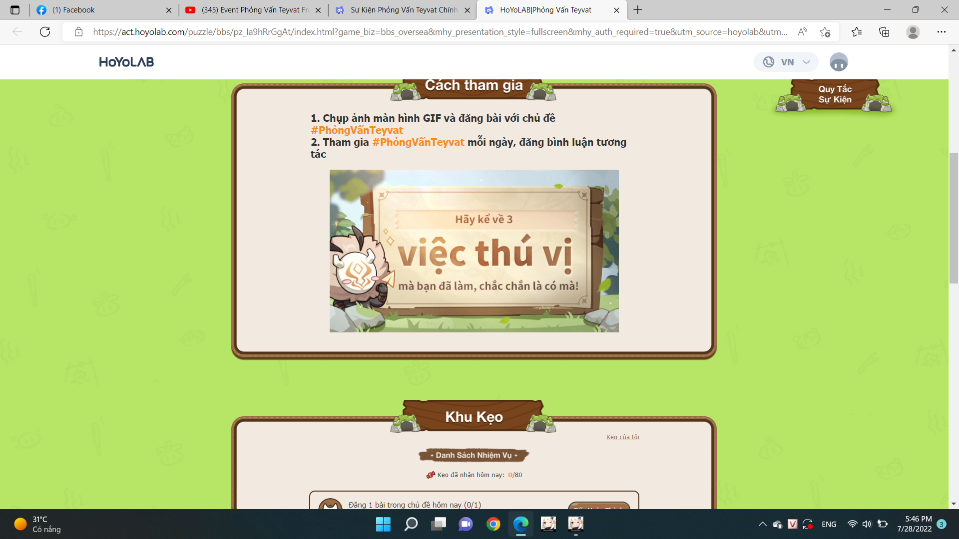 phỏng vấn teyat Genshin Impact | HoYoLAB