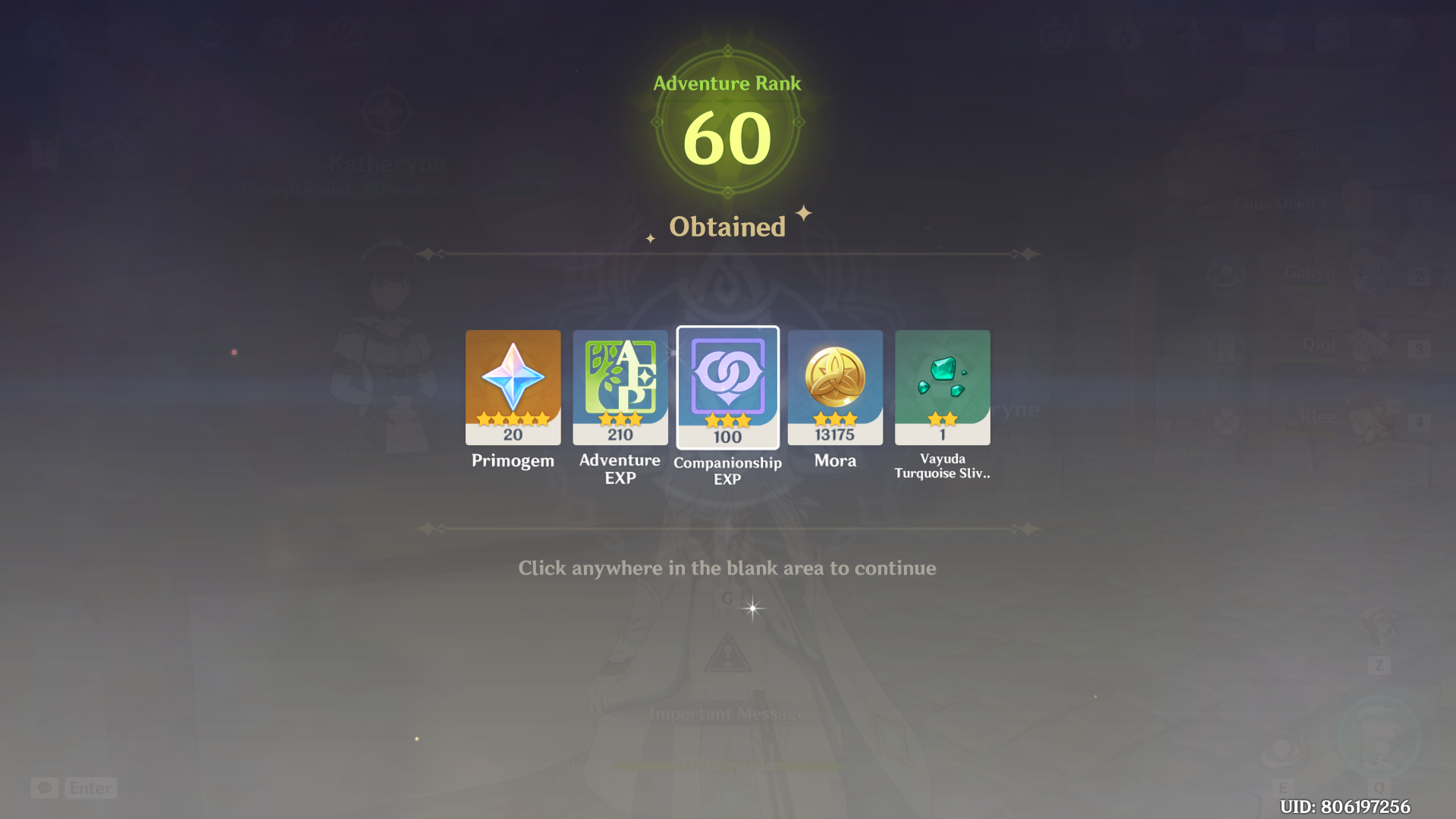 Genshin Impact Adventure Rank 60!! Genshin Impact | HoYoLAB