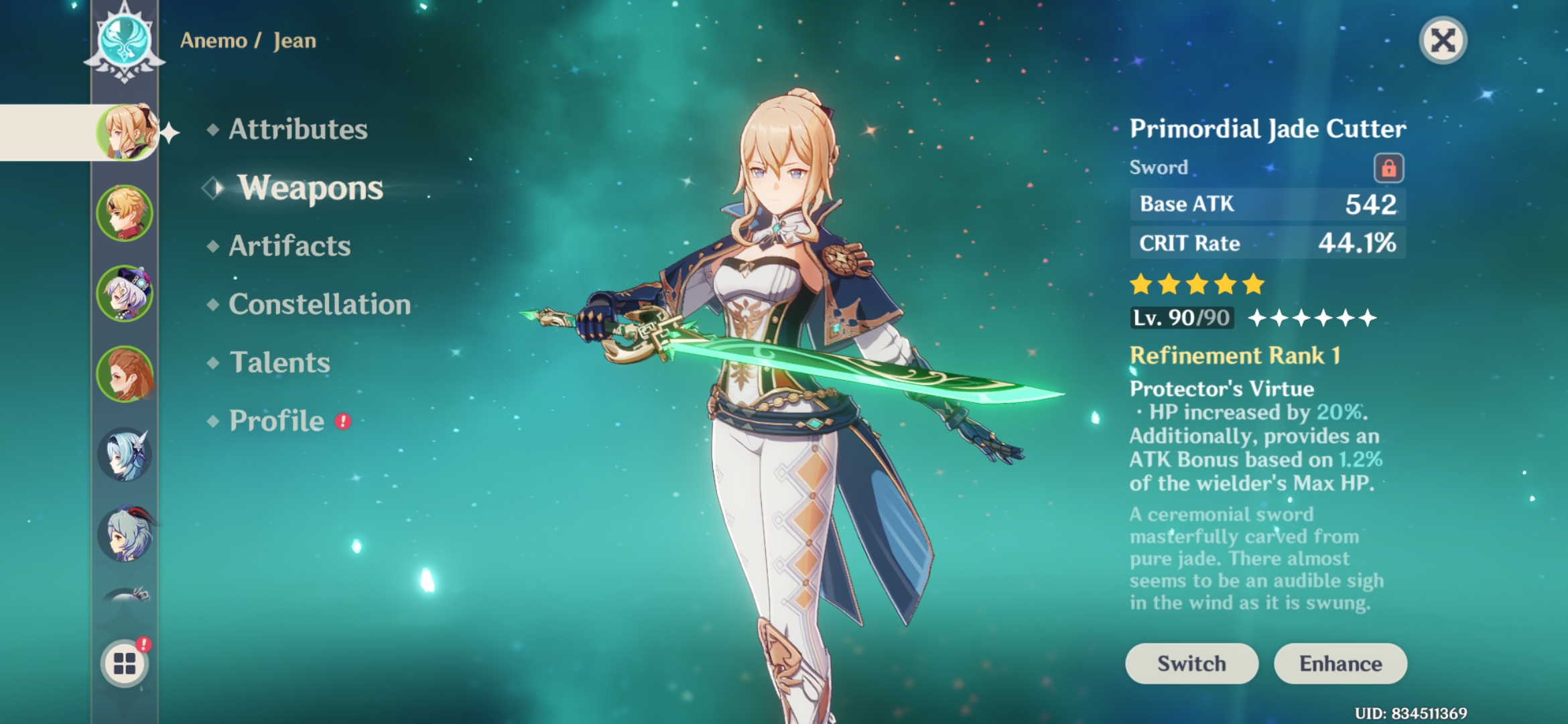 Jean Build Genshin Impact | HoYoLAB