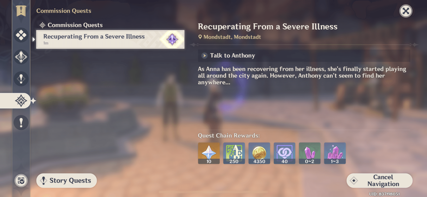 New Mondstadt comm hidden achievement Genshin Impact | HoYoLAB