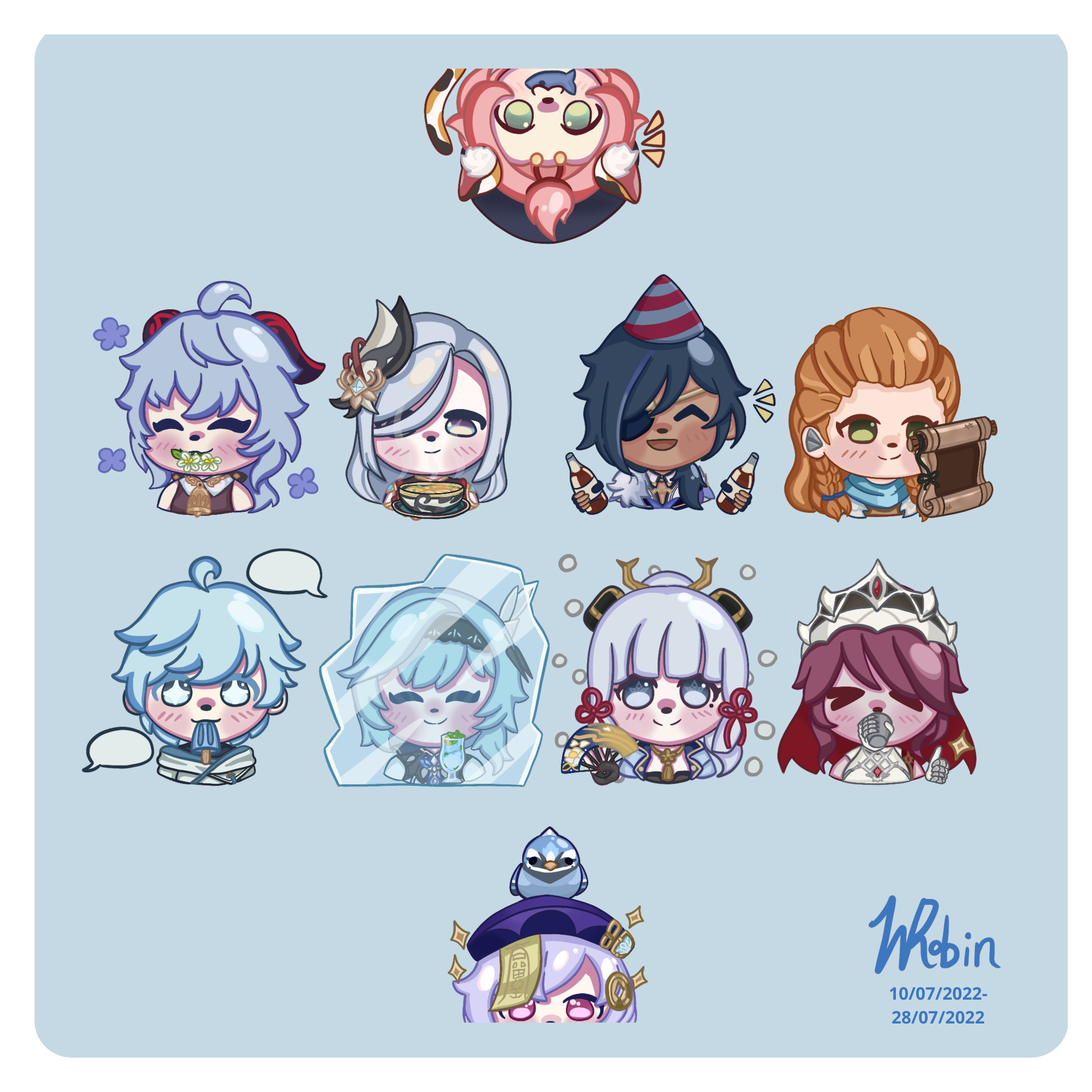 [Genshin Impact- Contest 'Spreading Joy to the World'] Cryo Characters ...