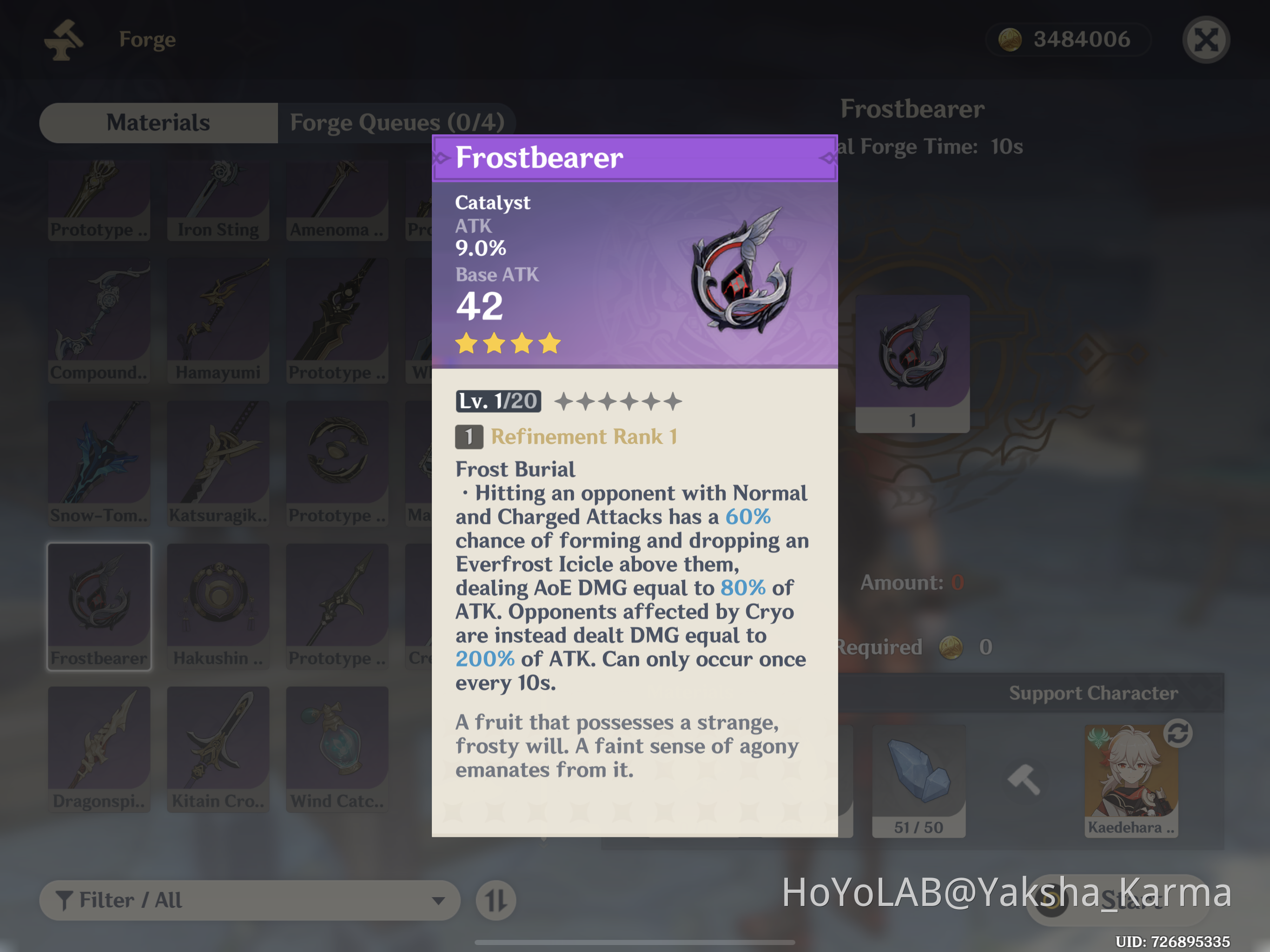 Cryo Catalyst wielder, when? Genshin Impact | HoYoLAB