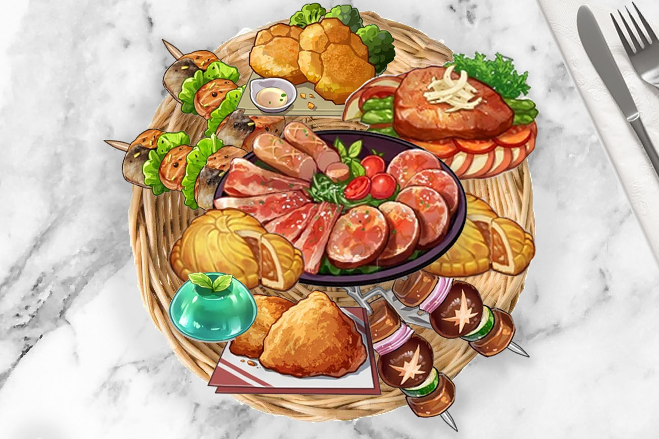 [Food] Mondstadt & Liyue Picnic 🍽 🥢 (Special 2 Year Anniversary Post ...