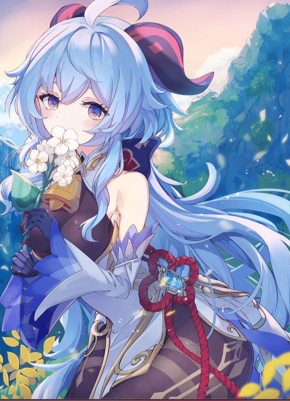 I would interview ganyu to see how she makes coco goat milk!😮‍💨 Genshin ...