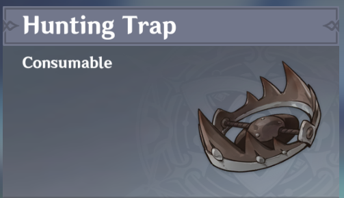 Hunting Trap. Genshin Impact | HoYoLAB