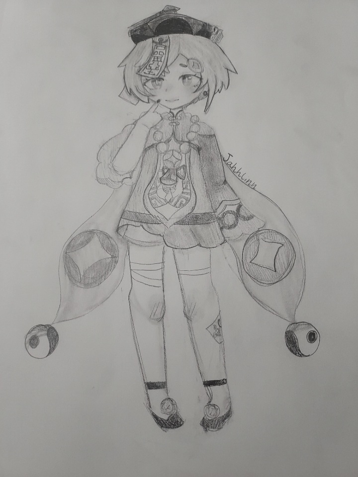 Qiqi drawing! Genshin Impact | HoYoLAB