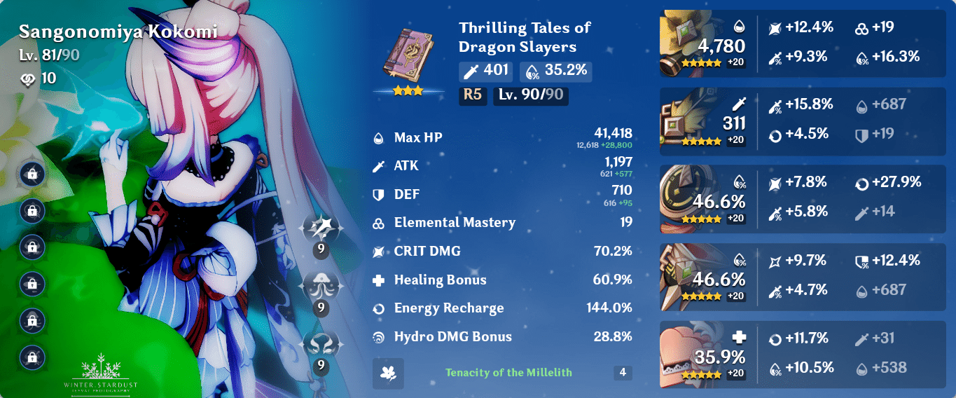 Character Build | Sangonomiya Kokomi Genshin Impact | HoYoLAB