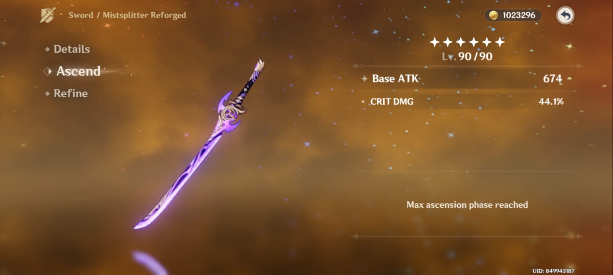 Guess who just maxed out their Mistsplitter Reforged!!!!! Genshin ...