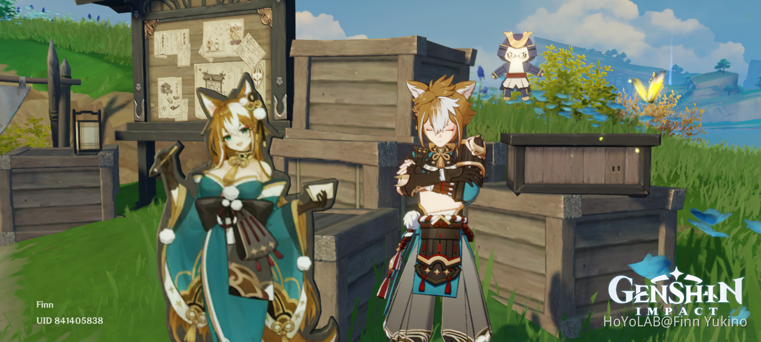 I think Gorou is wondering why Miss Hina looks so familiar Genshin ...