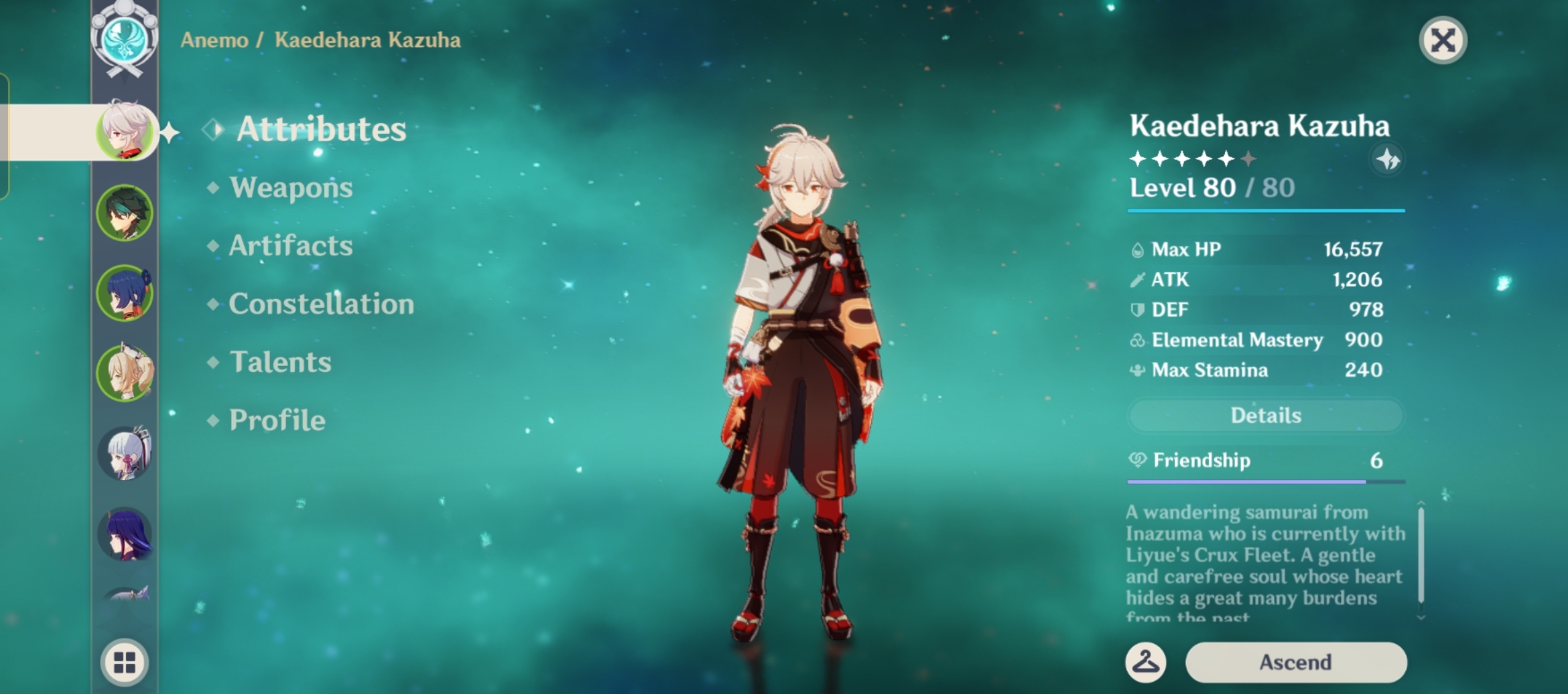 my kazuha build, he hits 11k on burst 🙂 Genshin Impact | HoYoLAB