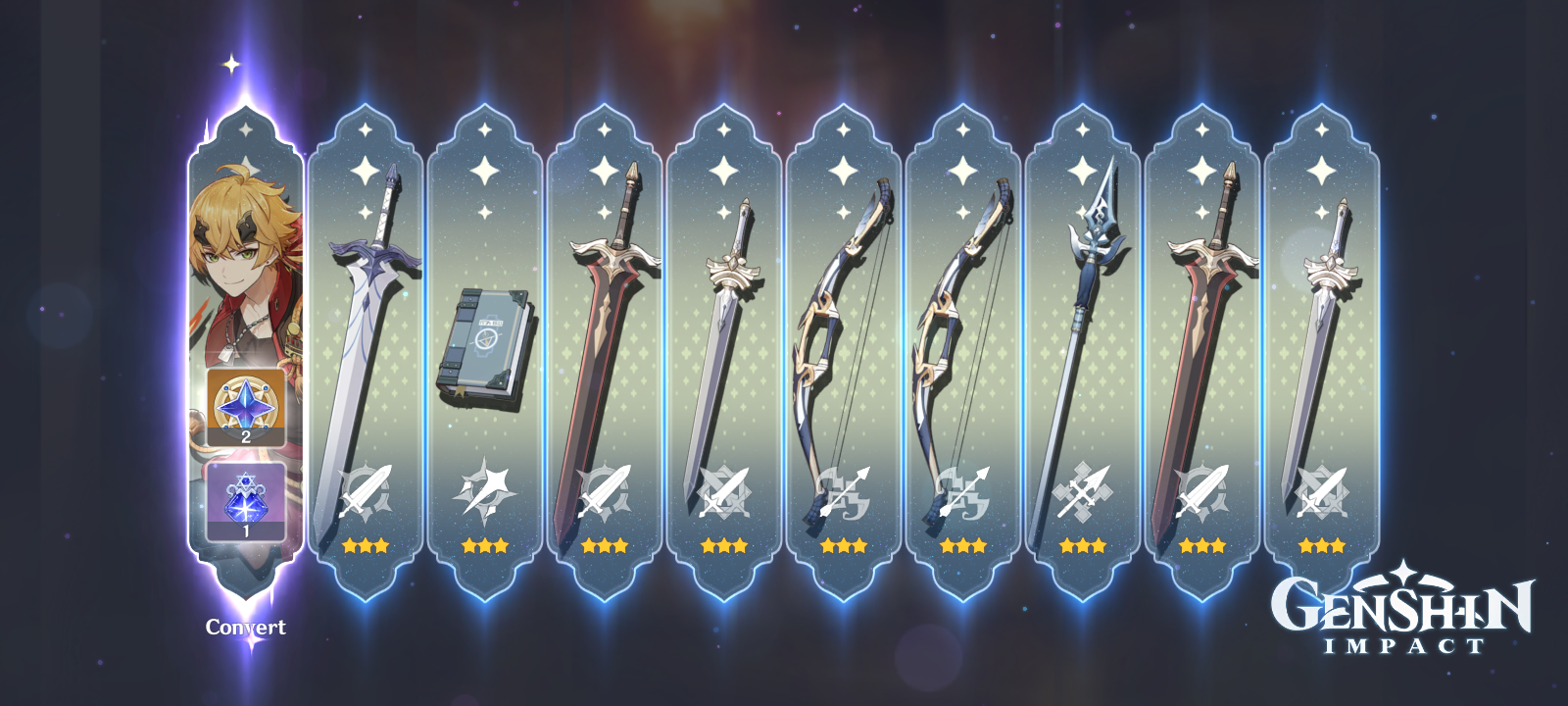 last 10 pulls on kazu Genshin Impact | HoYoLAB