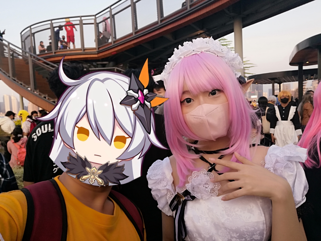Cosplay Maid Elysia in event Finally Impactnation Japanfest Honkai ...