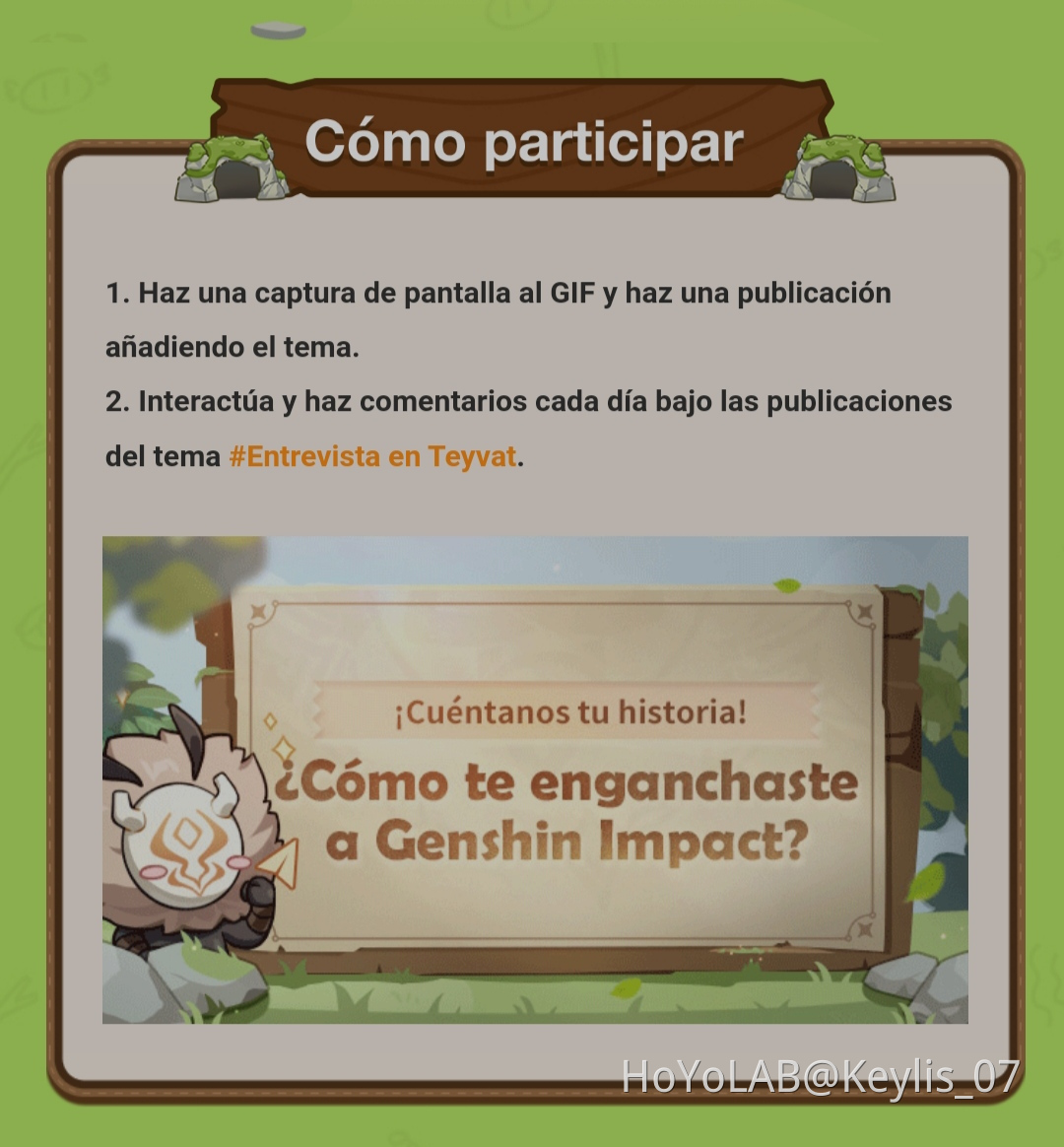 Mi Entrevista en Teyvat Genshin Impact | HoYoLAB