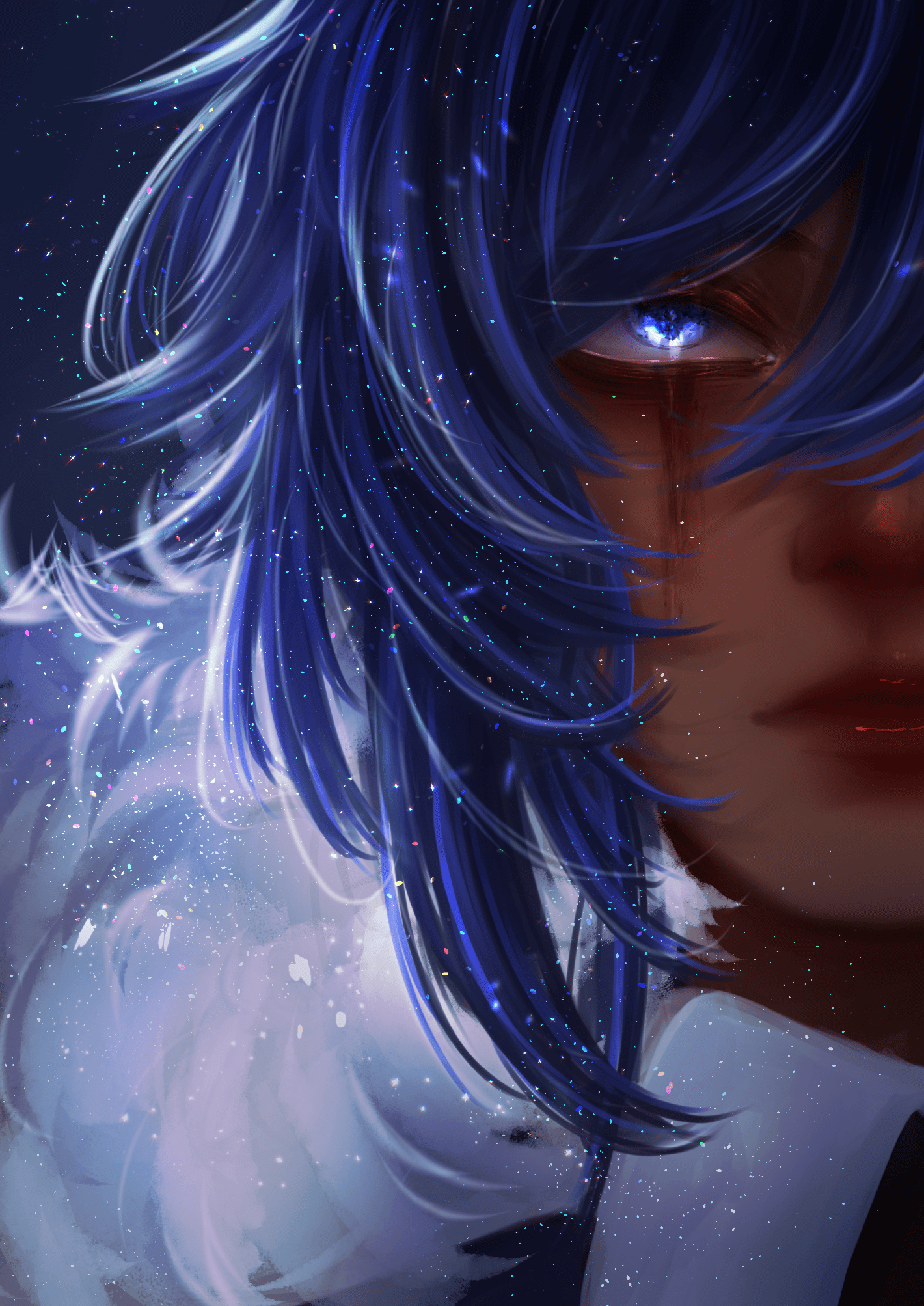 I wanted to draw kaeya with an eye scar