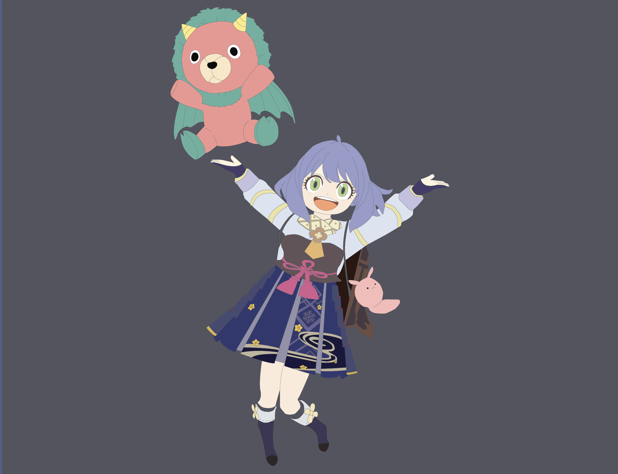 Character fusion (Klee, Anya Forger, Kamisato Ayaka) Genshin Impact ...