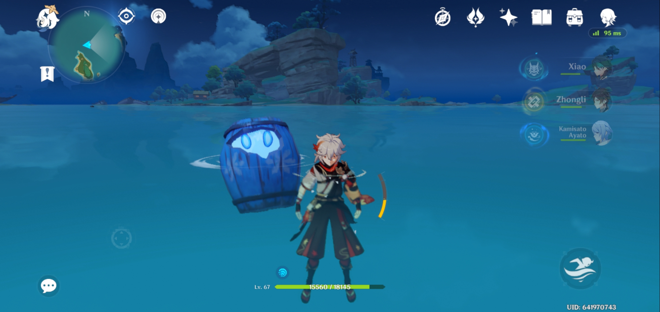 This cryo slime barrel is so cute Genshin Impact | HoYoLAB