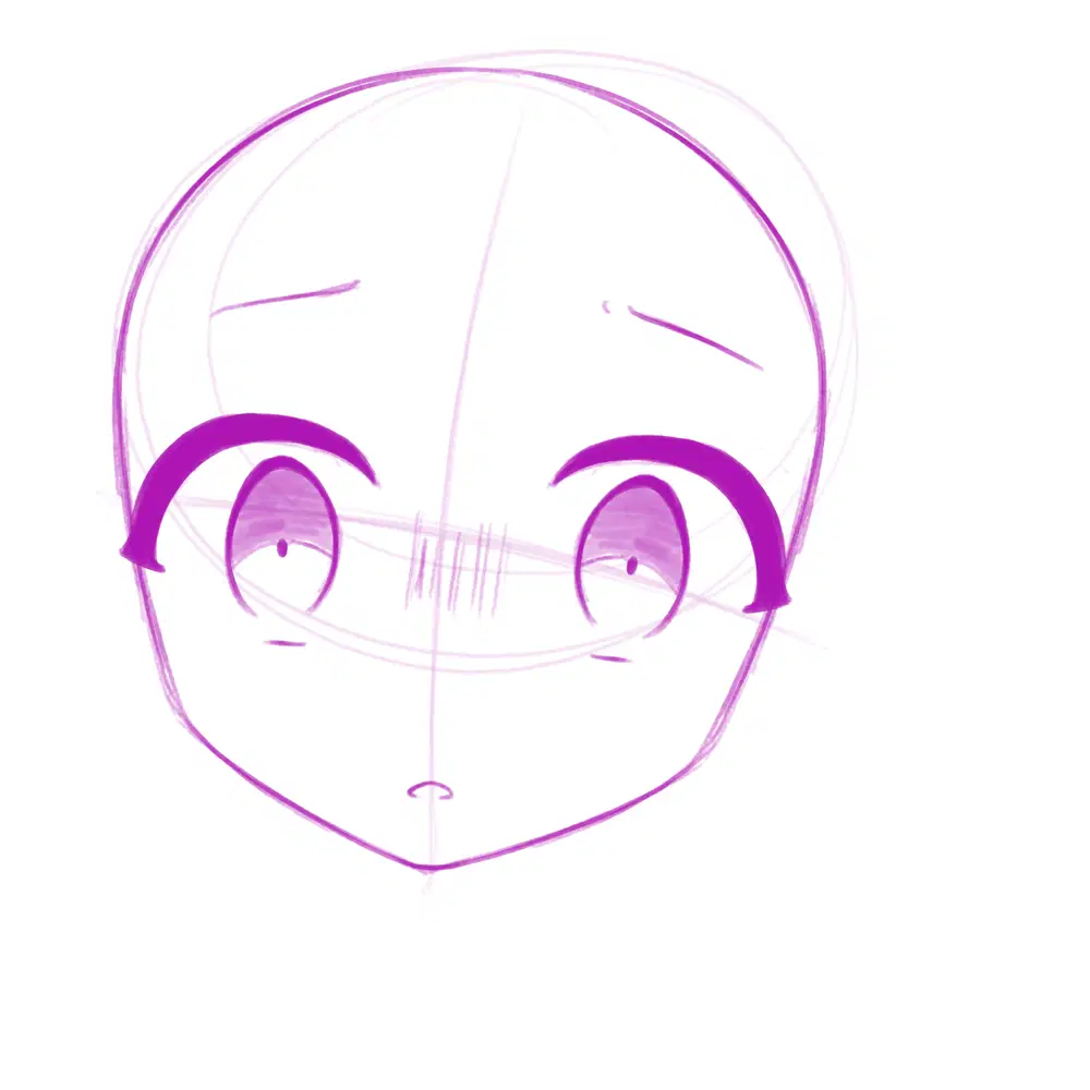 how to draw eyes left