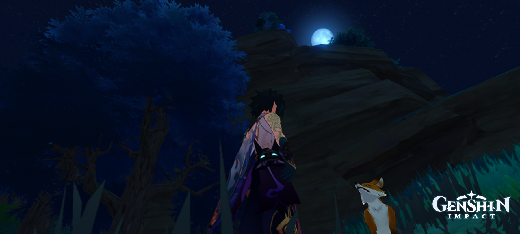 Midnight encounter with fox Genshin Impact | HoYoLAB