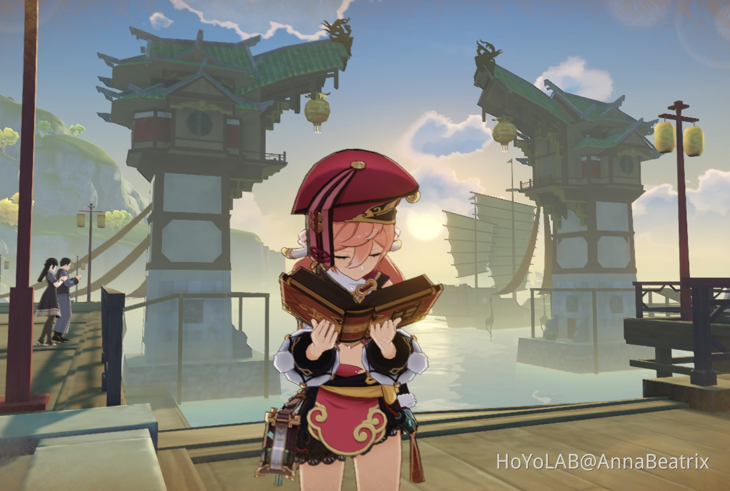 Intense book reading in Liyue Harbor Genshin Impact | HoYoLAB