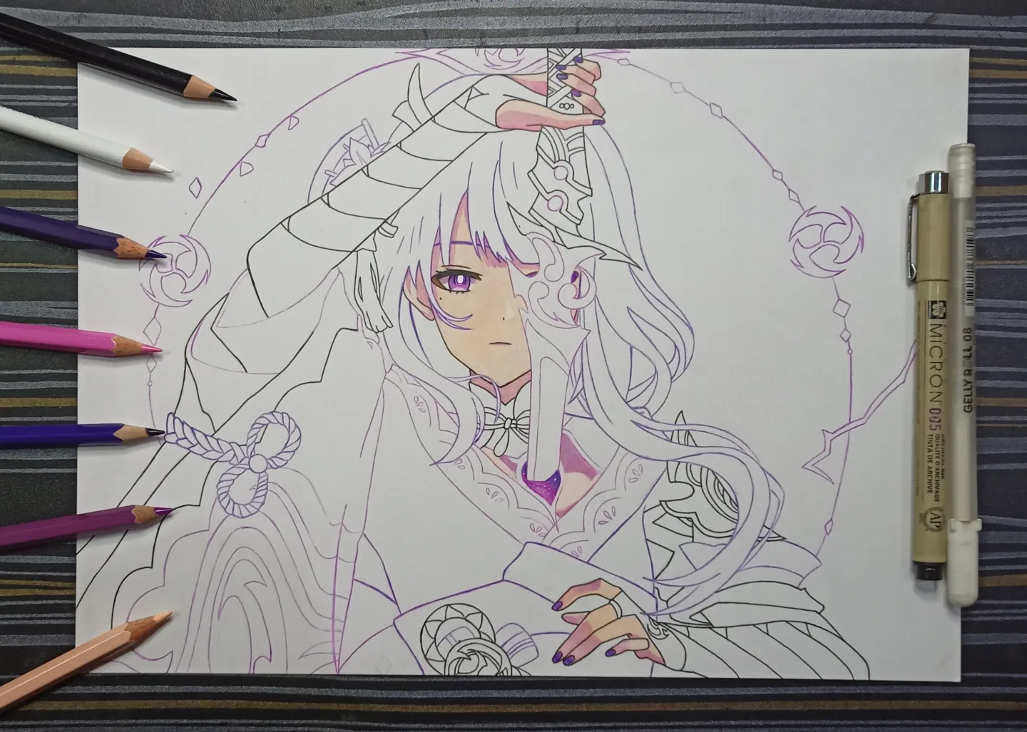 Raiden Shogun Skin coloring done 💞💕 Genshin Impact | HoYoLAB