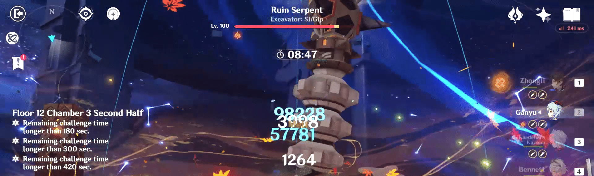 Abyss 2.8 second phase different teams and a trio team (ft. serpent get ...