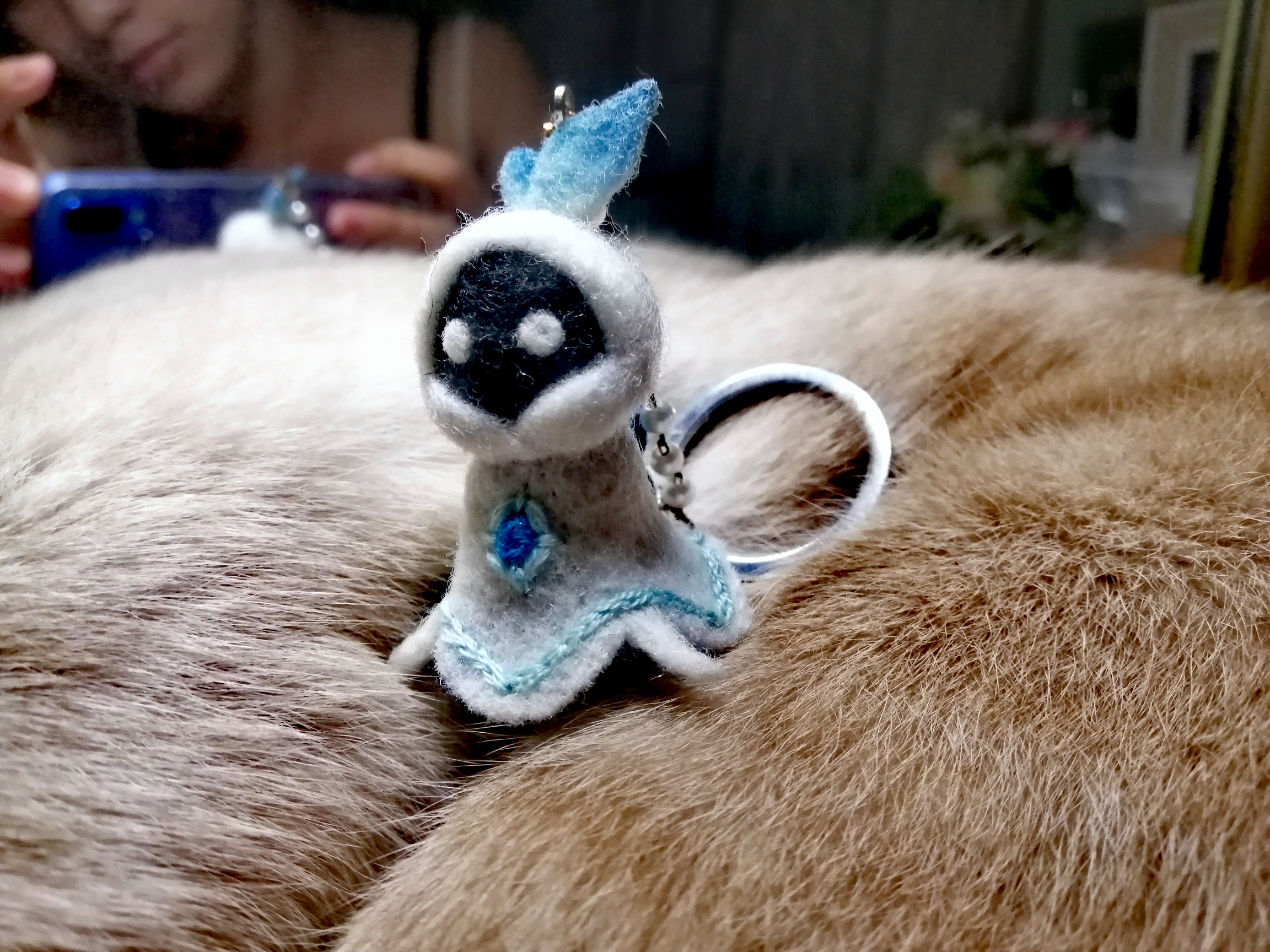 Needle felted Venti Wisp Spirit form 💙 | Genshin Impact | HoYoLAB