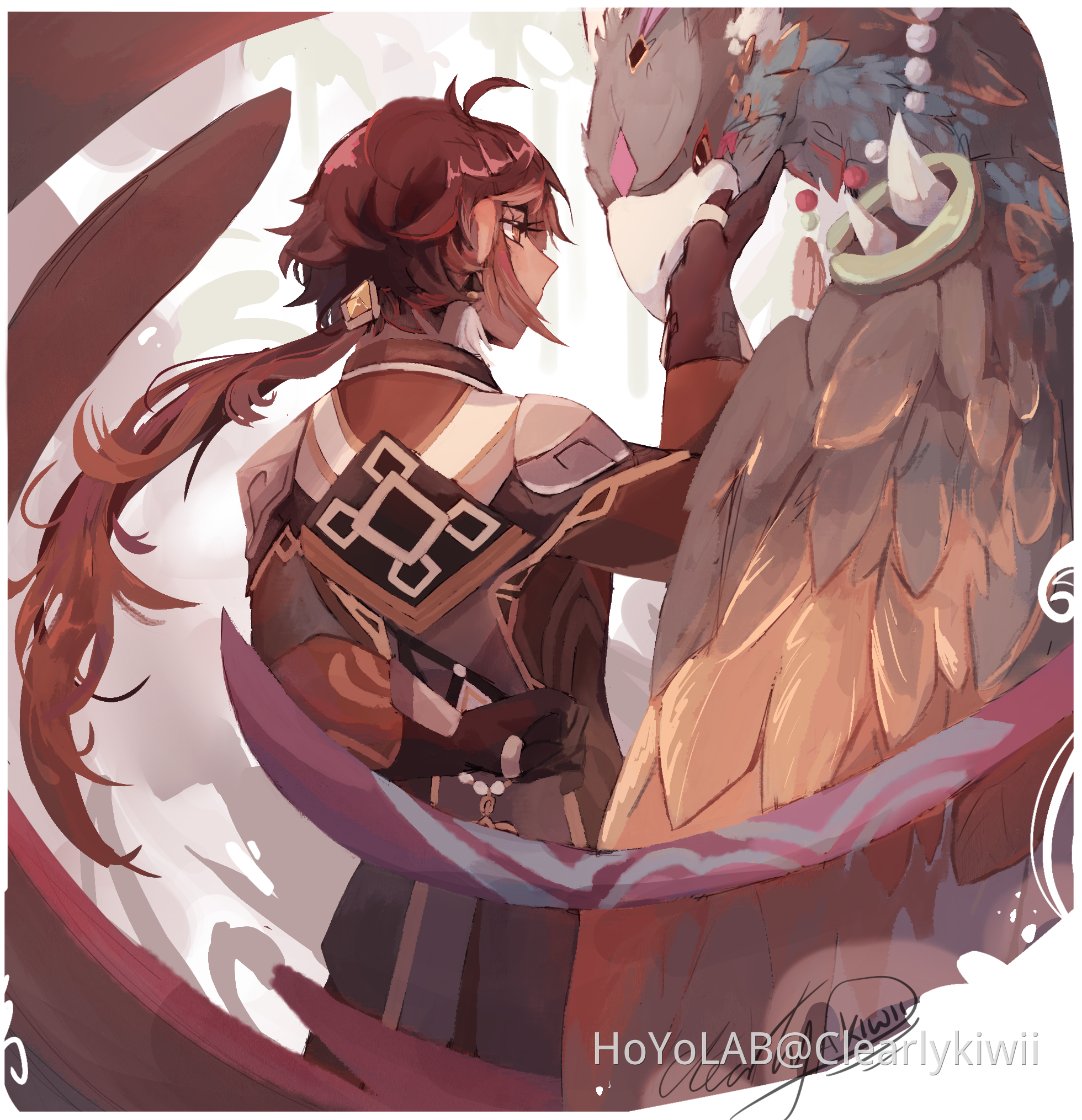 Zhongli and bird Xiao Genshin Impact | HoYoLAB