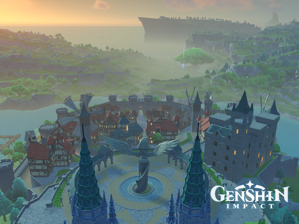Mondstadt dawn view with higher graphics Genshin Impact | HoYoLAB