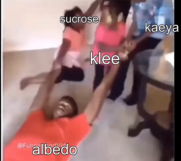 ...poor albedo Genshin Impact | HoYoLAB