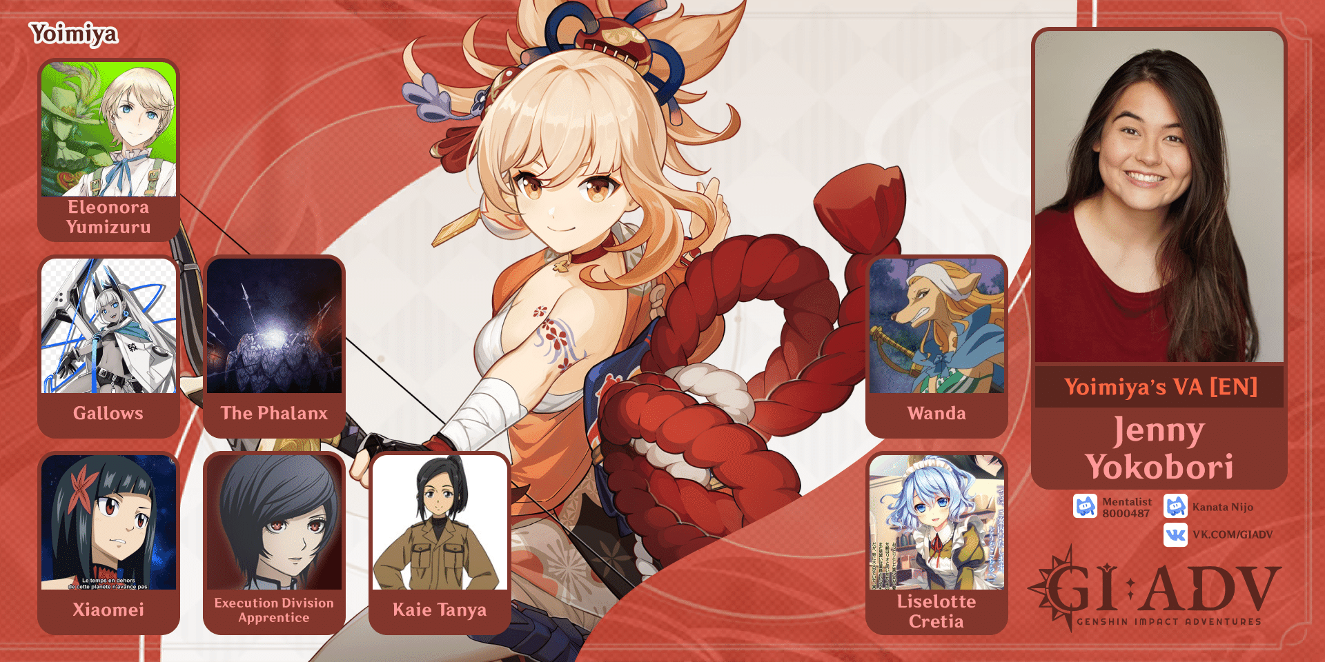 Voice actor | Yoimiya | English version Genshin Impact | HoYoLAB