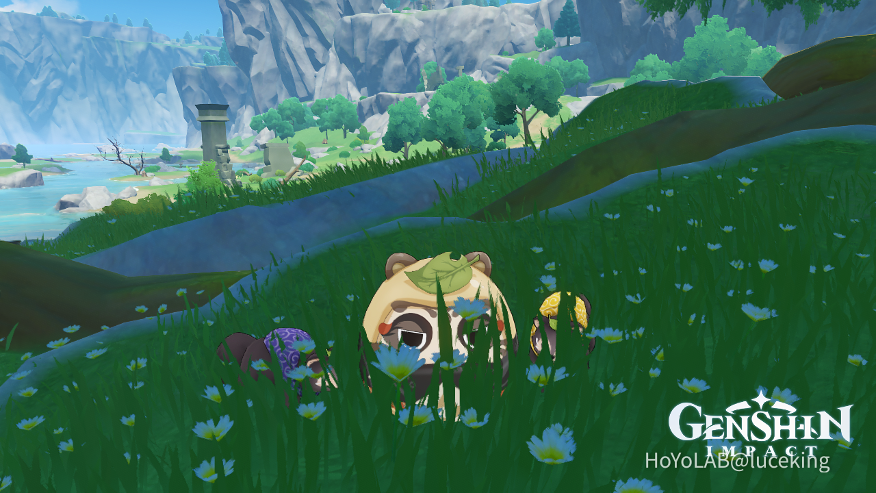 Sayu and these two tanuki are cute Genshin Impact | HoYoLAB