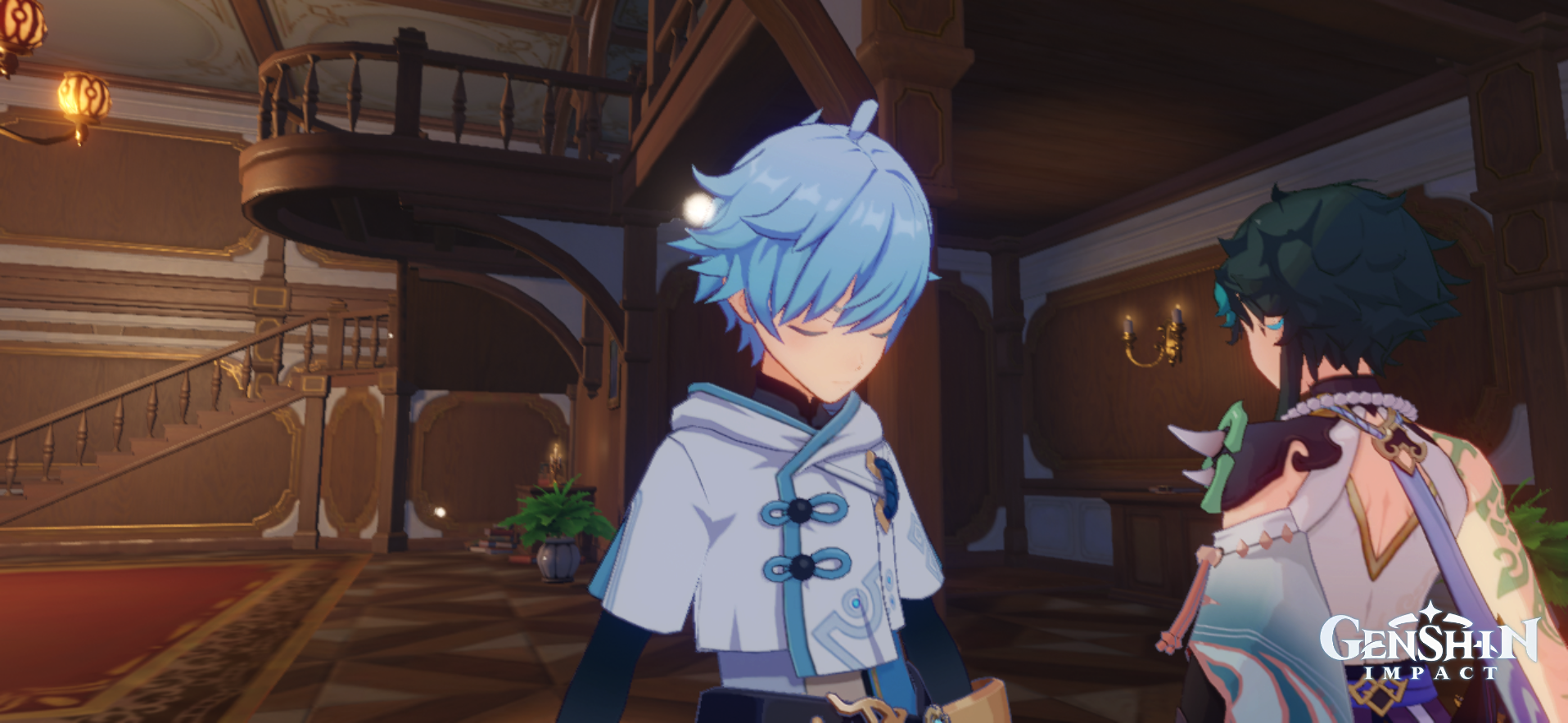 All this finding evil spirits, is making him tired... Genshin Impact ...