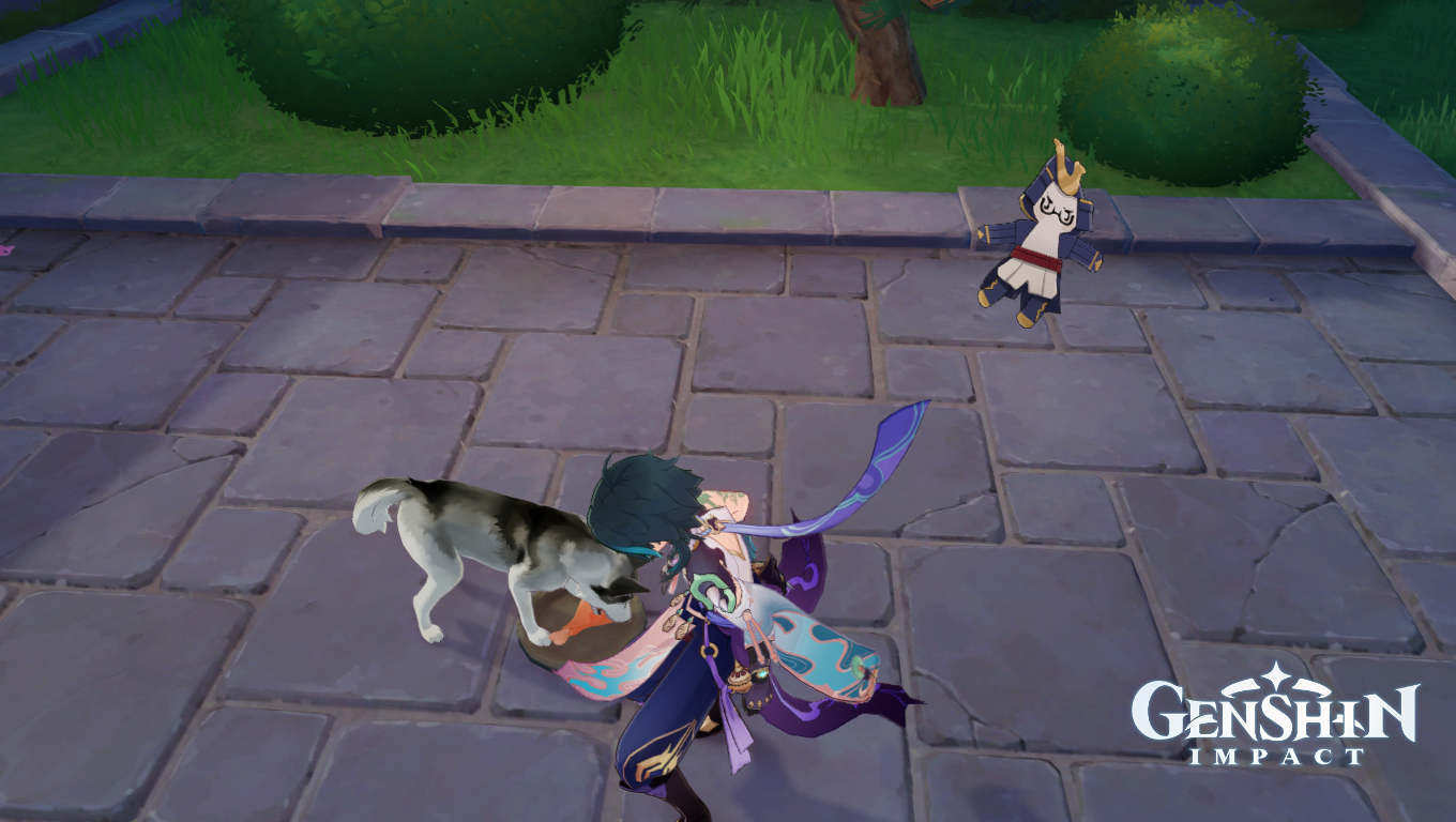 Xiao and his puppy!! Genshin Impact | HoYoLAB