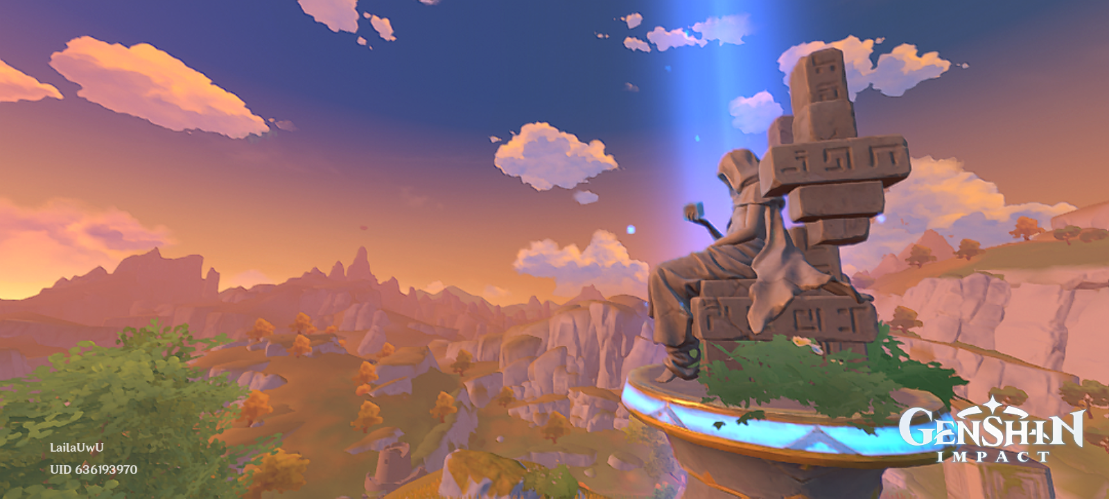 La estatua del arconte geo Genshin Impact | HoYoLAB