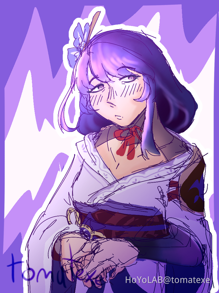 [ Raiden Ei ] [ Quick Sketch ] Genshin Impact | HoYoLAB