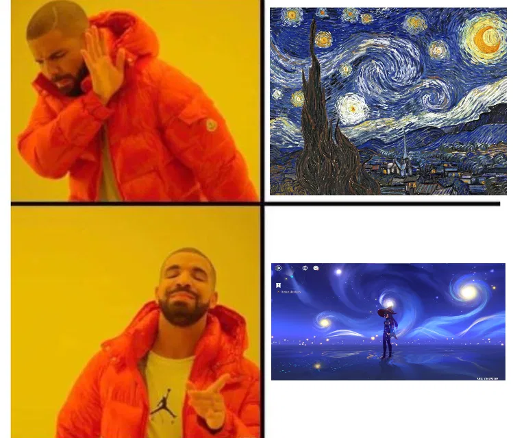 Starry night Genshin Impact | HoYoLAB