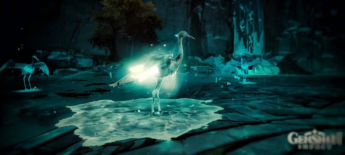 Frozen Hydro Mimic Crane Genshin Impact | HoYoLAB