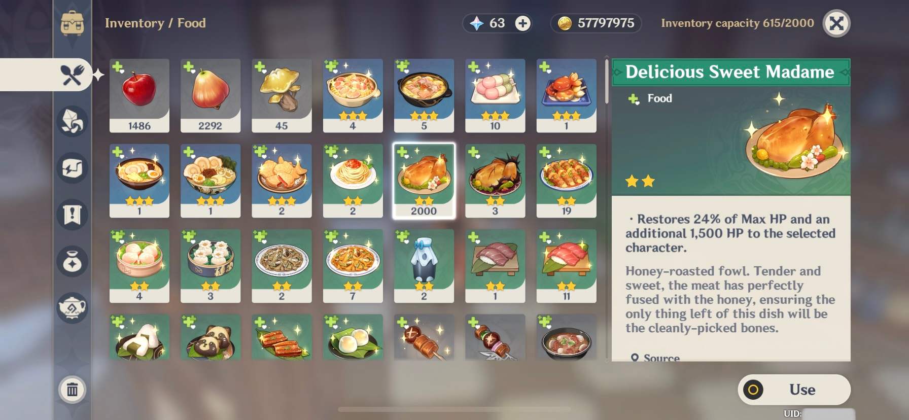 sweet madame best hp food! Genshin Impact | HoYoLAB