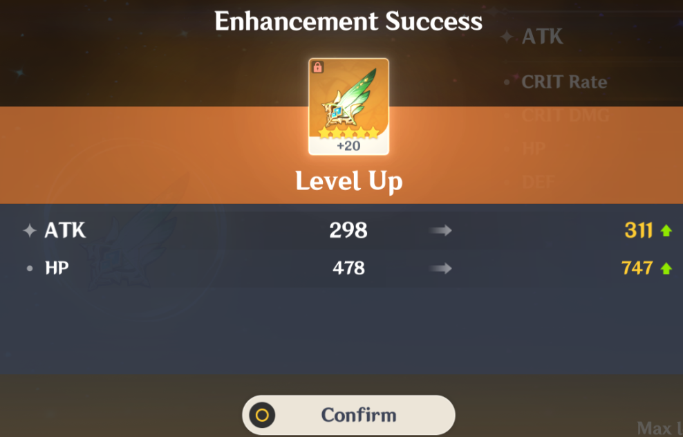 Pretty much every time HP is in the list, this happens Genshin Impact ...