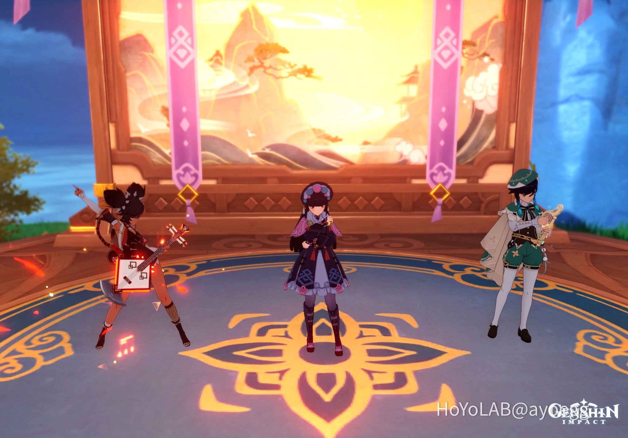 Teyvat's Greatest Band Ft. Xinyan, Yun Jin & Venti Genshin Impact | HoYoLAB