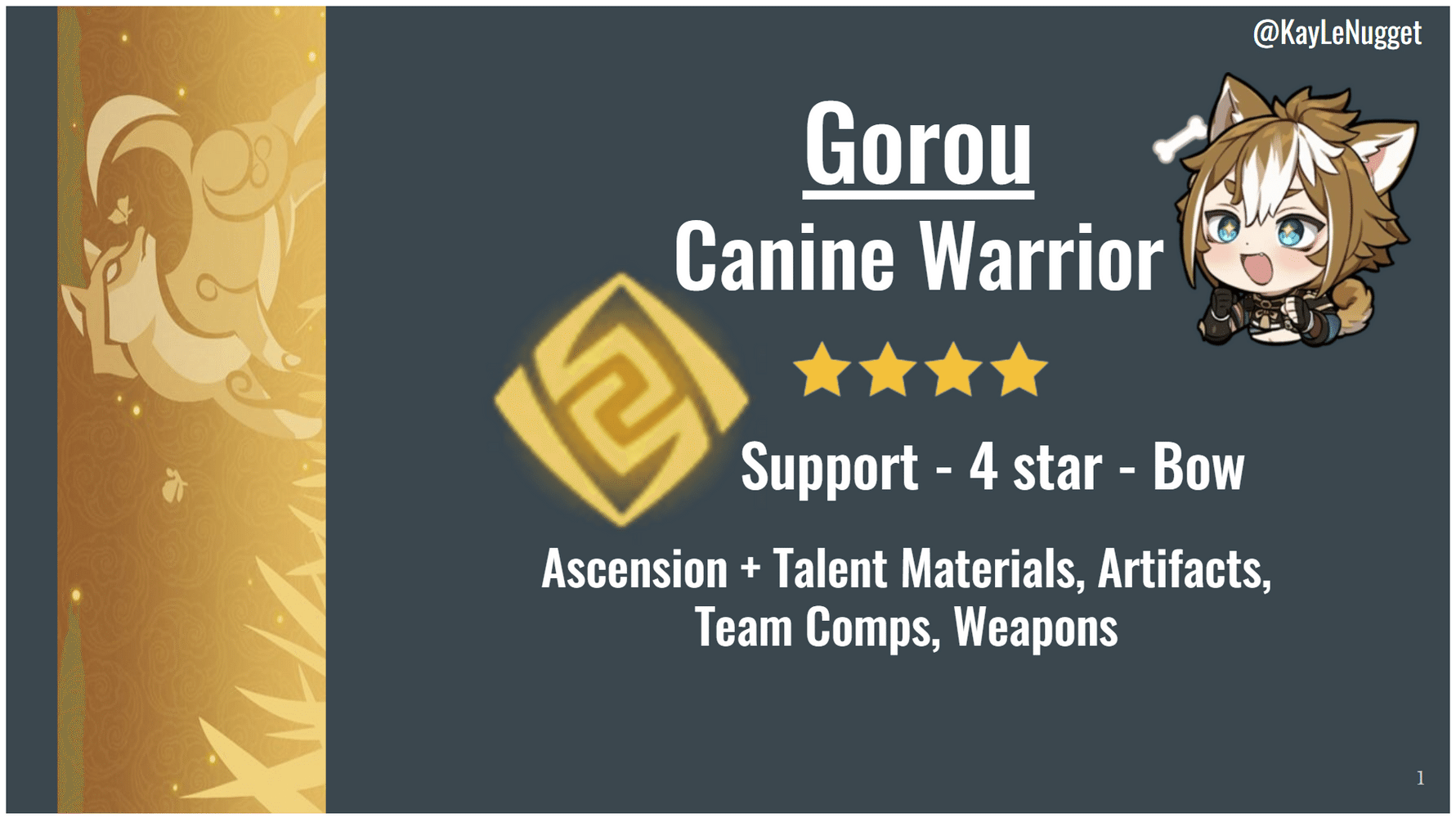 Gorou Build Guide Genshin Impact | HoYoLAB